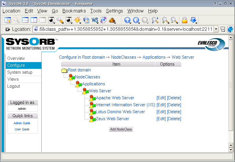 SysOrb Network Monitoring System User's Guide